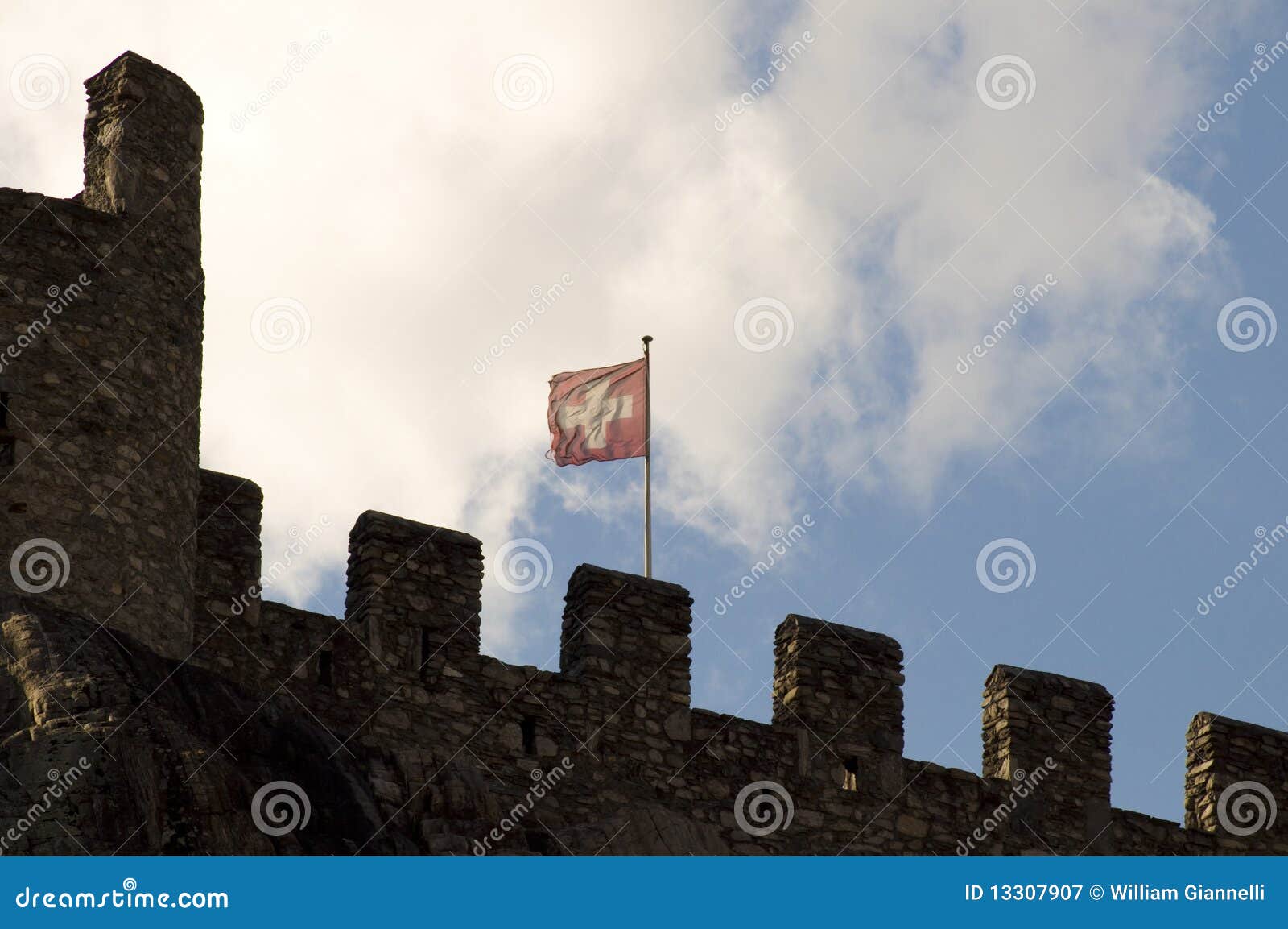 Castle s flag stock image. Image of historic, estate - 13307907