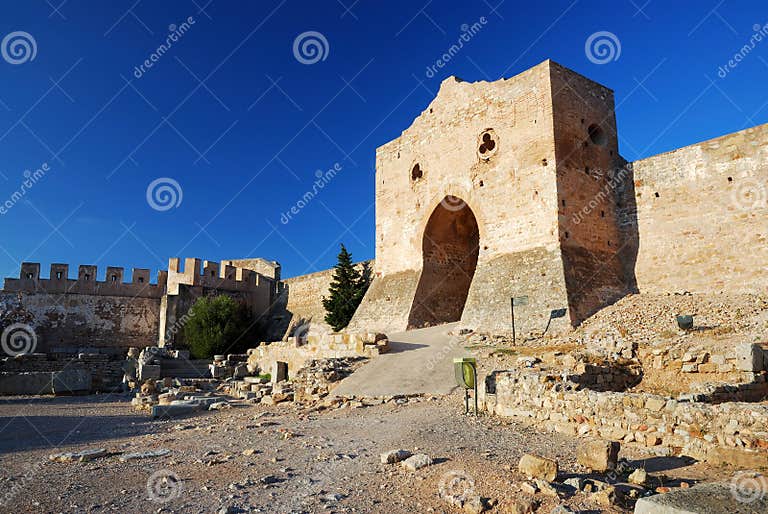 Castle of Sagunt stock photo. Image of medieval, costa - 27189718