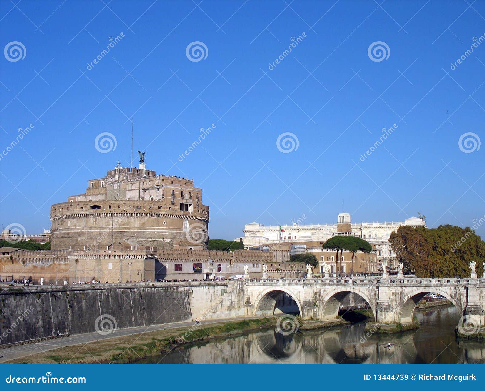 Castle Saint Angelo stock image. Image of angelo, roman - 13444739