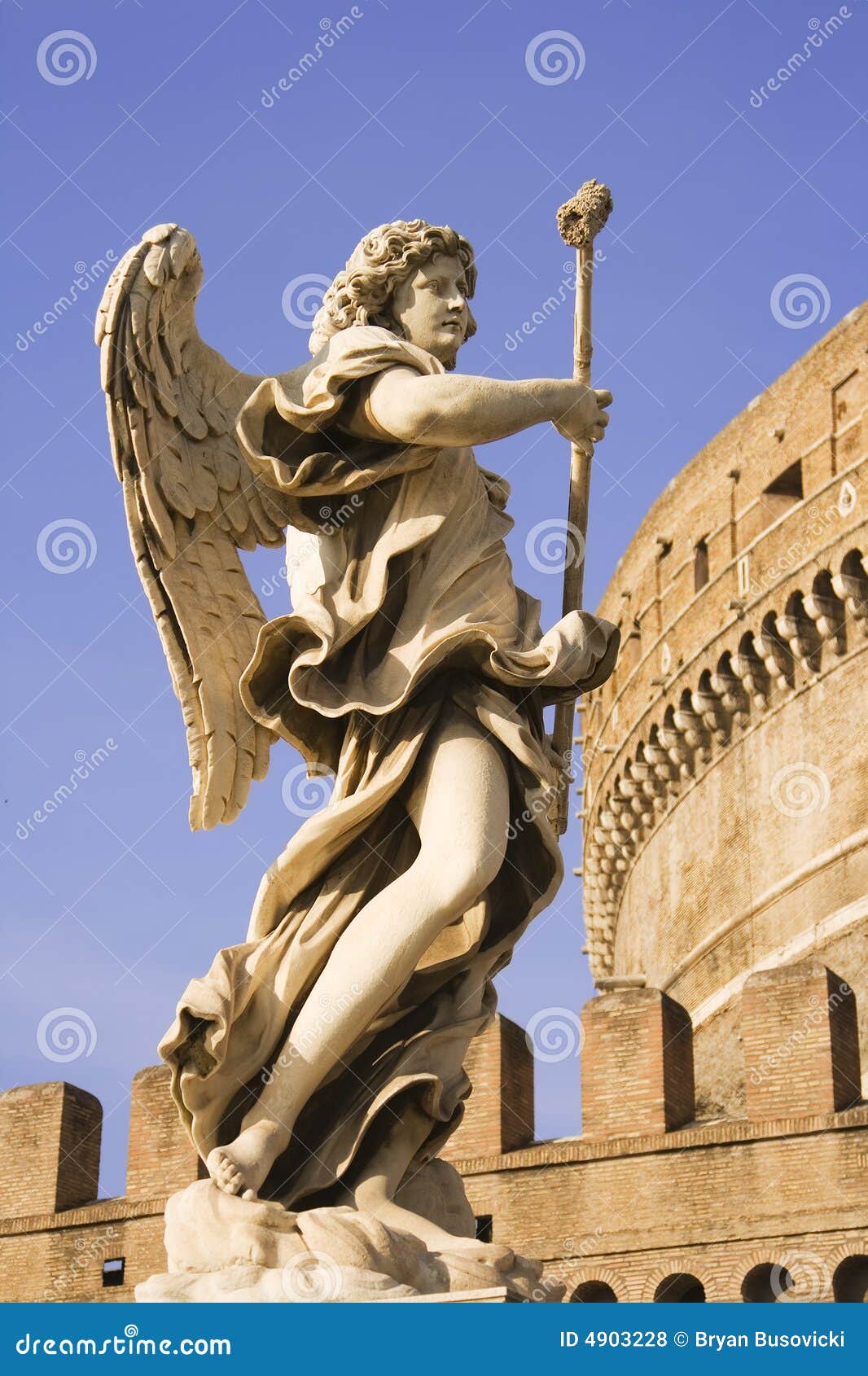 Castle Saint Angelo Statue stock photo. Image of rome - 4903228