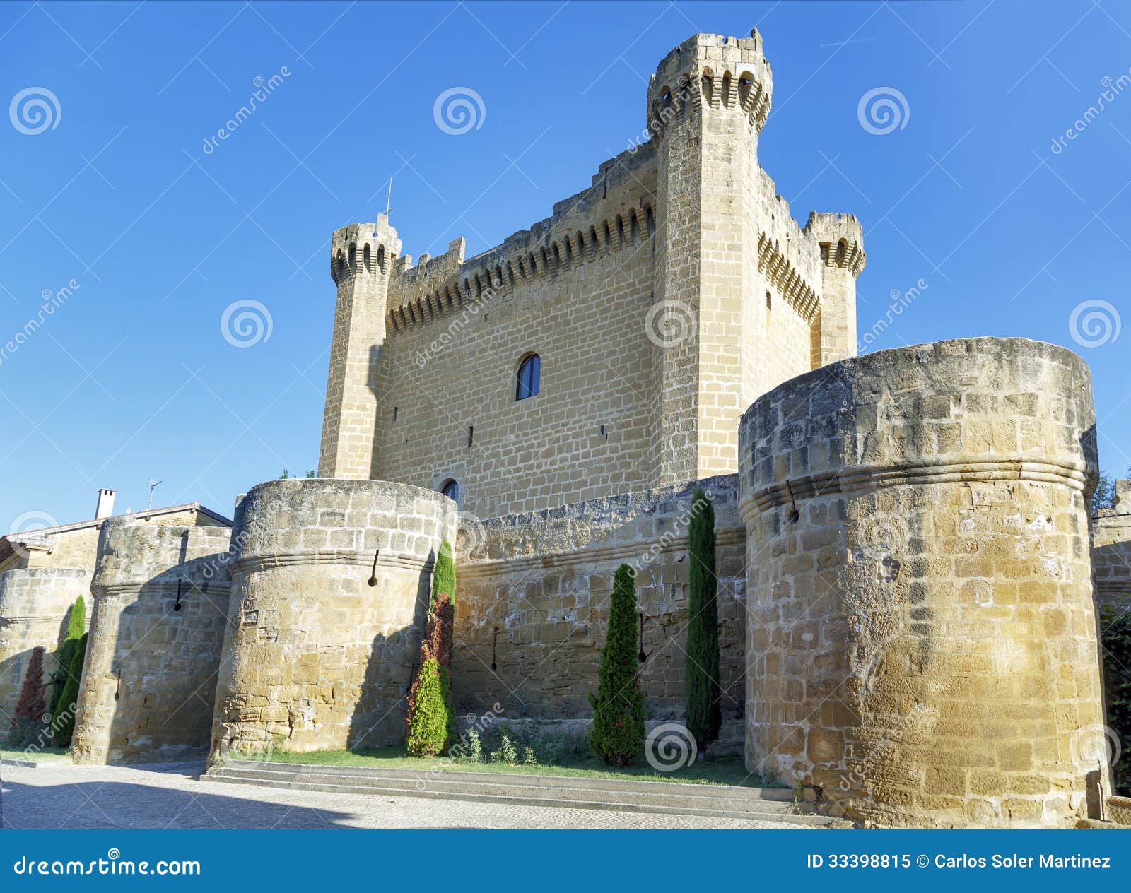 Castle of Sajazarra, La Rioja Stock Image - Image of urban, history ...