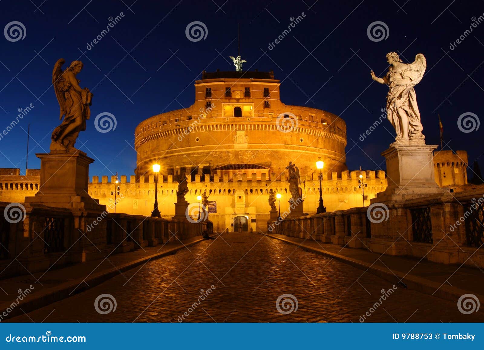 Castle of Sant Angelo, Roma Stock Image - Image of fort, castle: 9788753