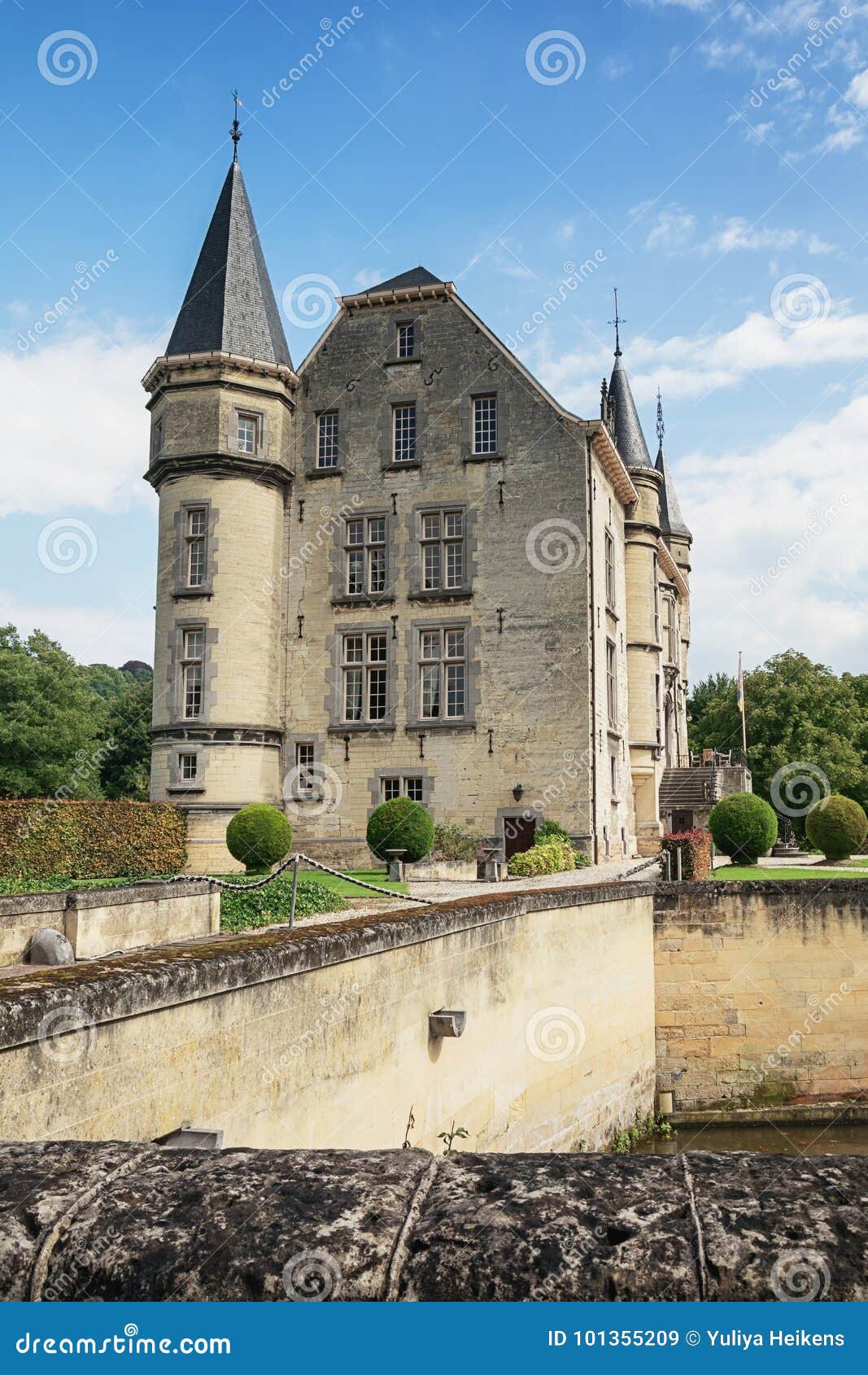 Castle Schaloen in Valkenburg in the South of the Netherlands Stock Image - Image of medieval ...