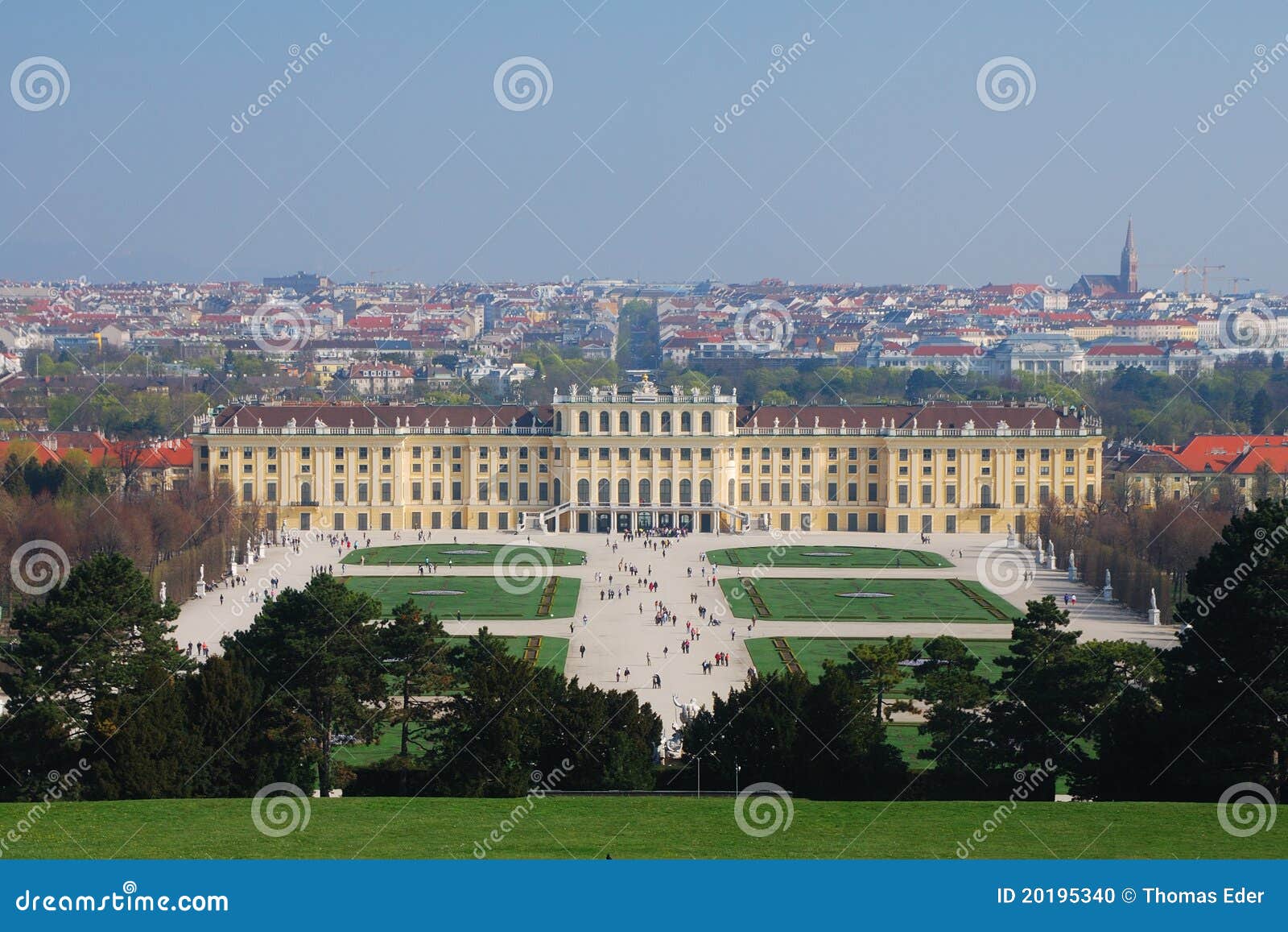 Castle schoenbrunn stock photo. Image of building, landmark - 20195340