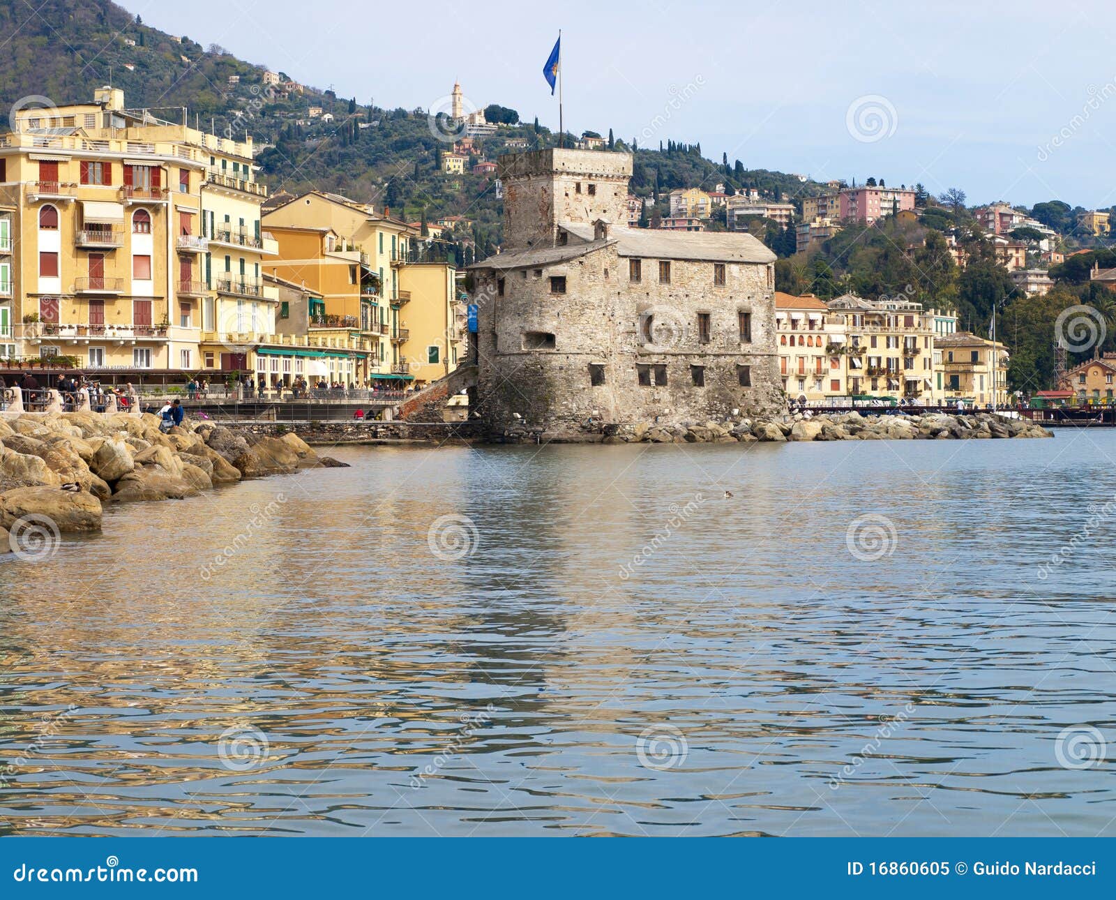 The castle on the sea stock image. Image of sand, fort - 16860605