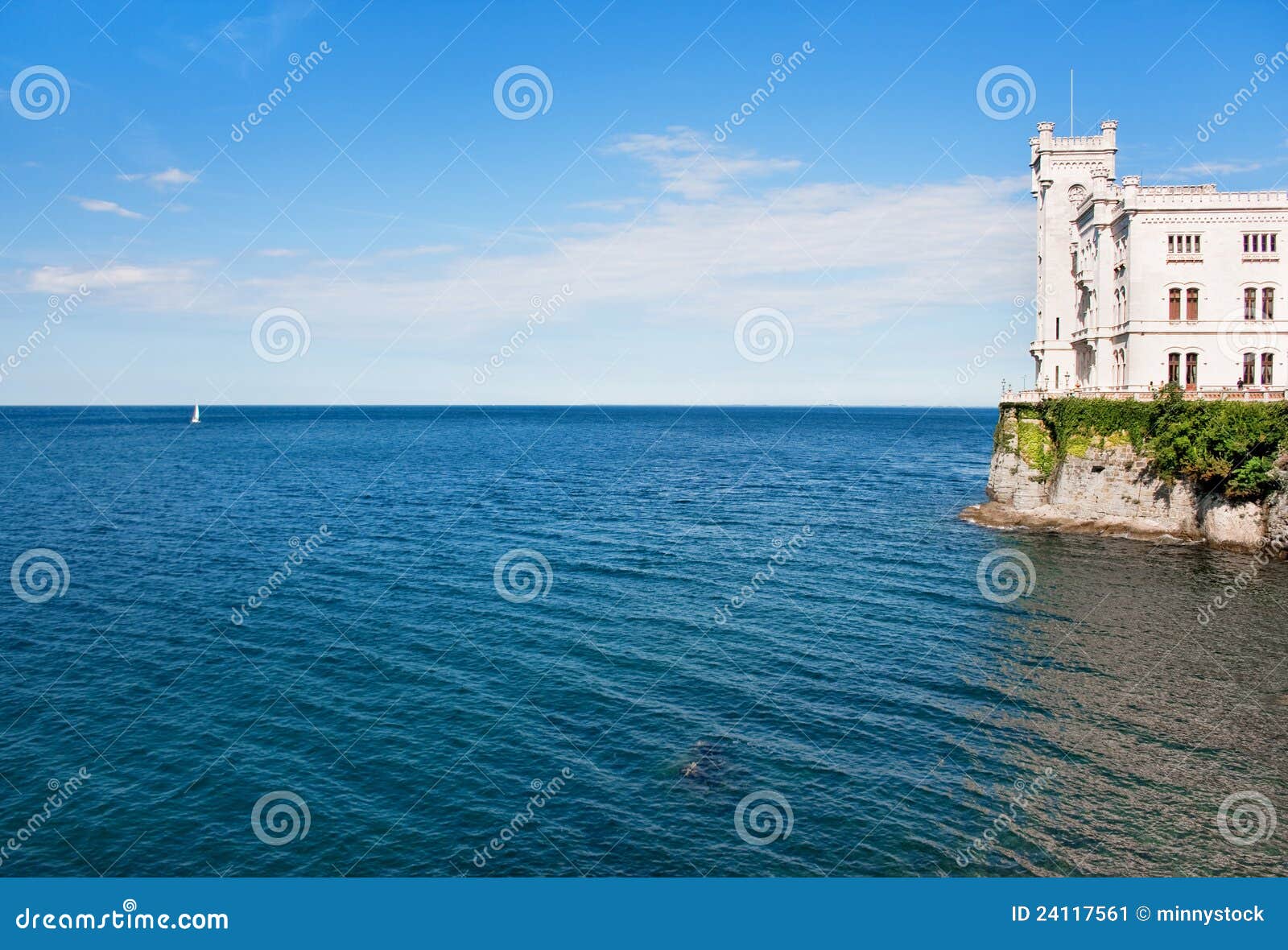 Castle by the sea stock image. Image of exterior, building - 24117561
