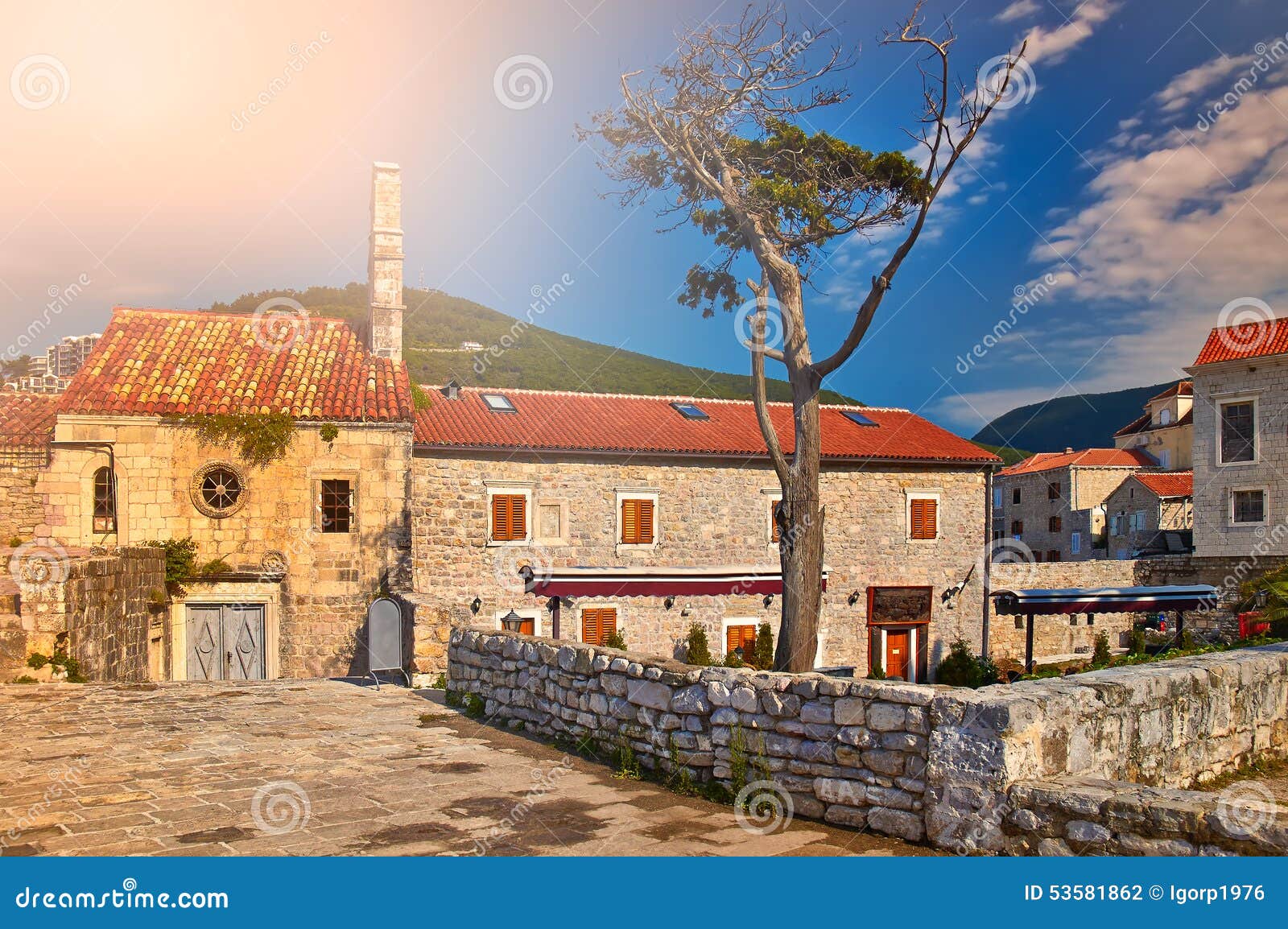 Castle by the Sea in Montenegro Stock Photo - Image of history, faith ...