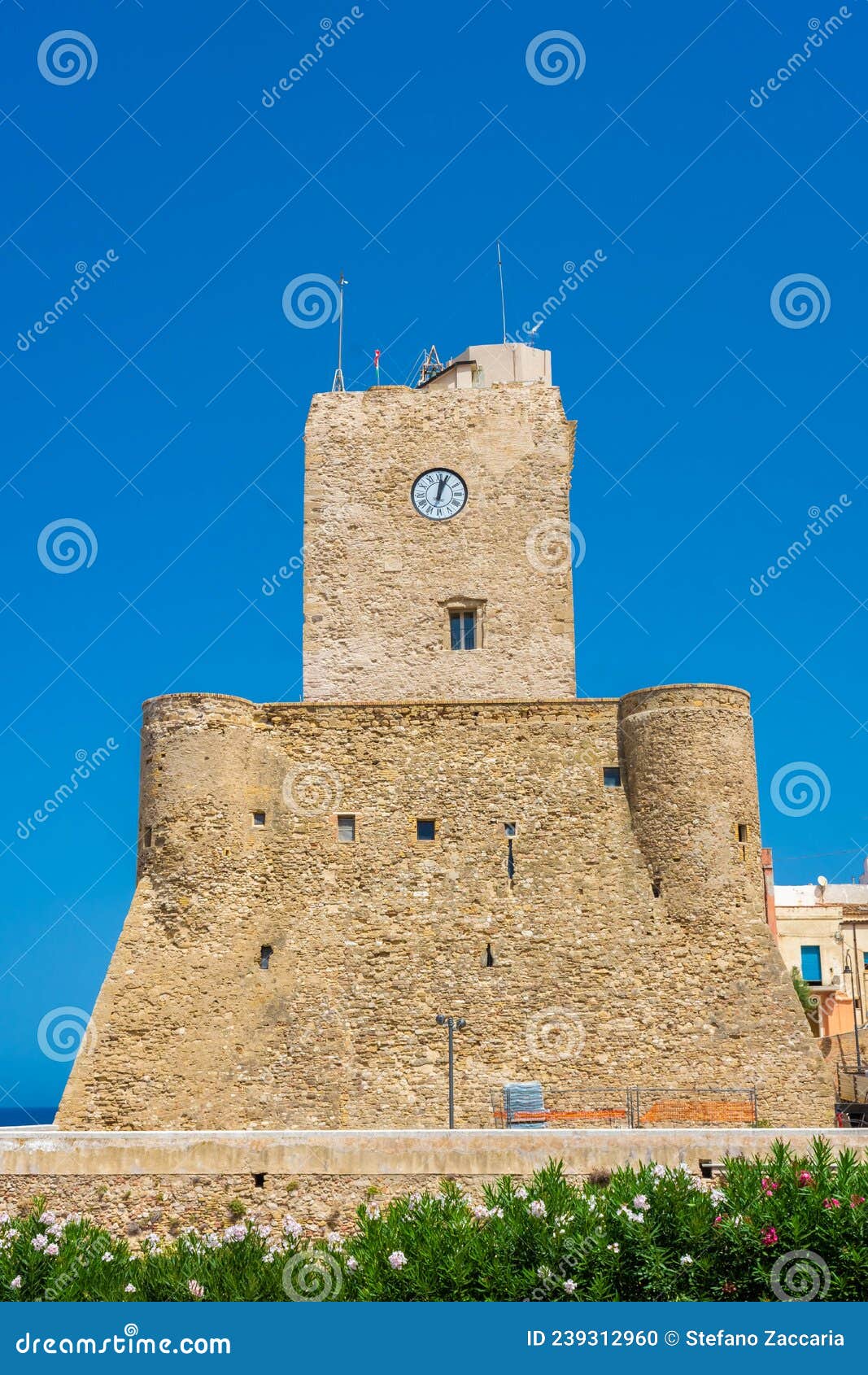 Castle on the Sea in Termoli, Molise Italy Stock Photo - Image of ...
