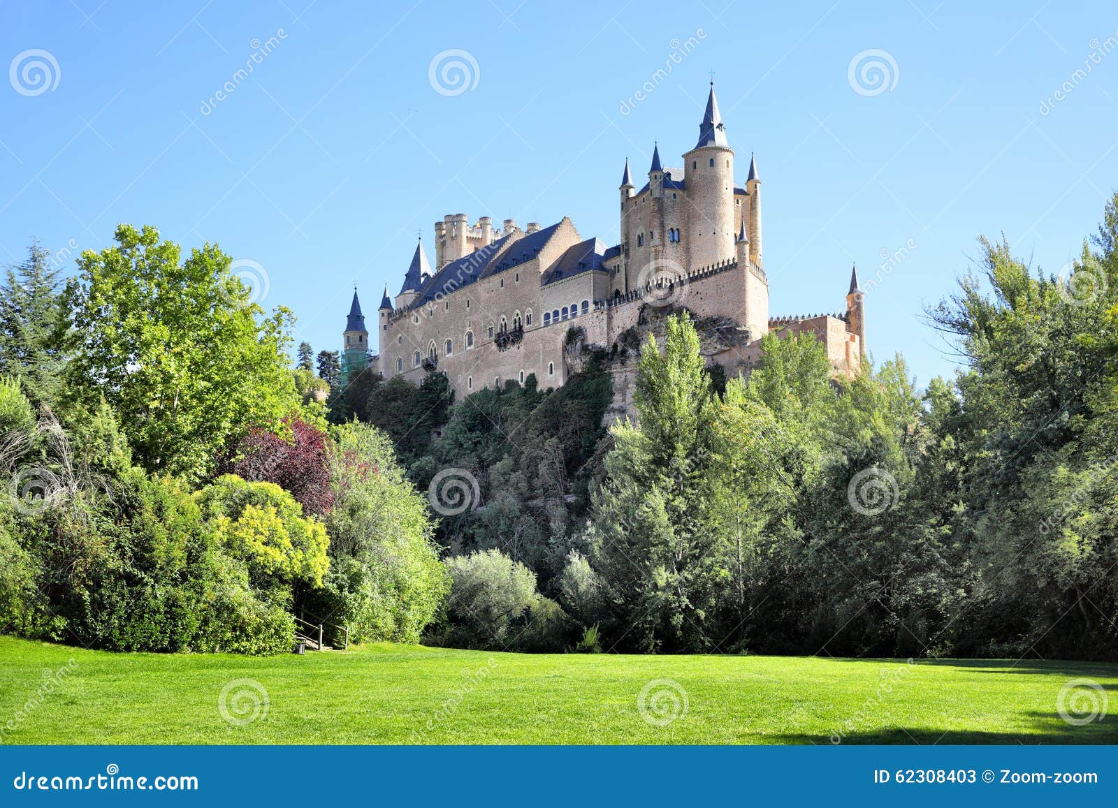 Castle of Segovia stock image. Image of europe, landscape - 62308403
