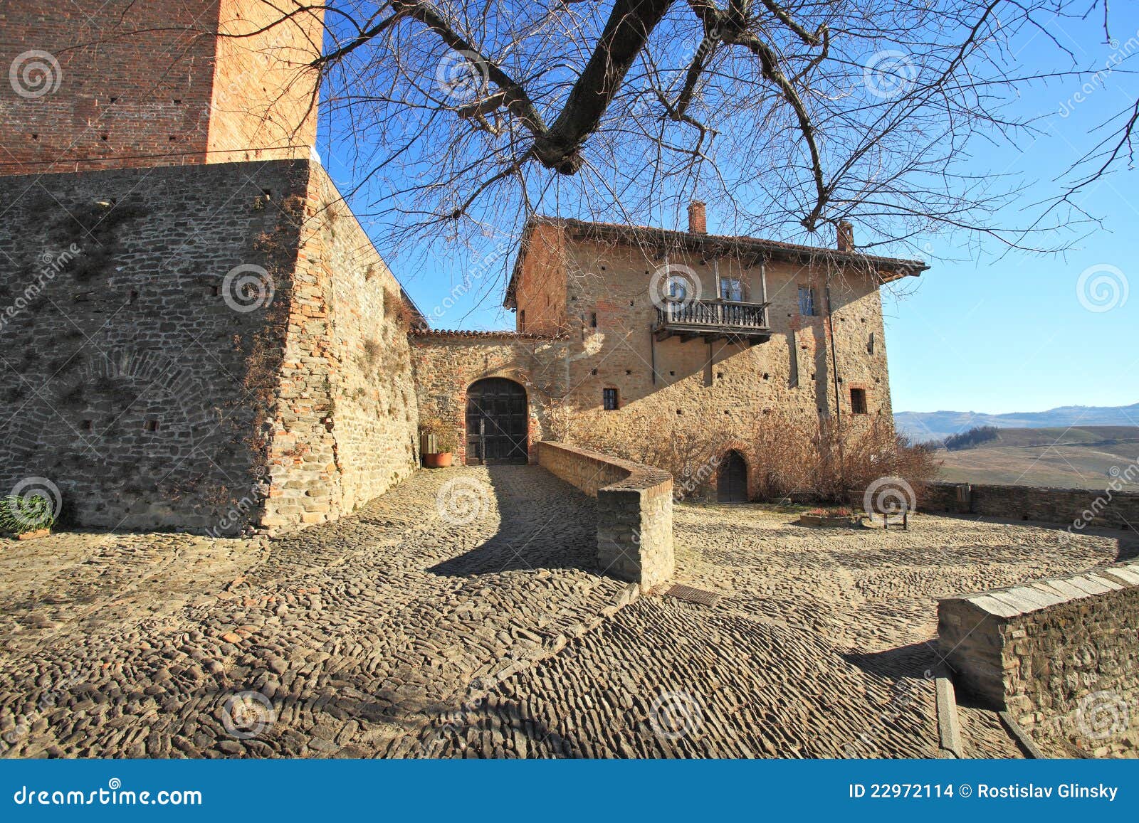 Castle of Serralunga D Alba.Northern Italy. Stock Photo - Image of ...