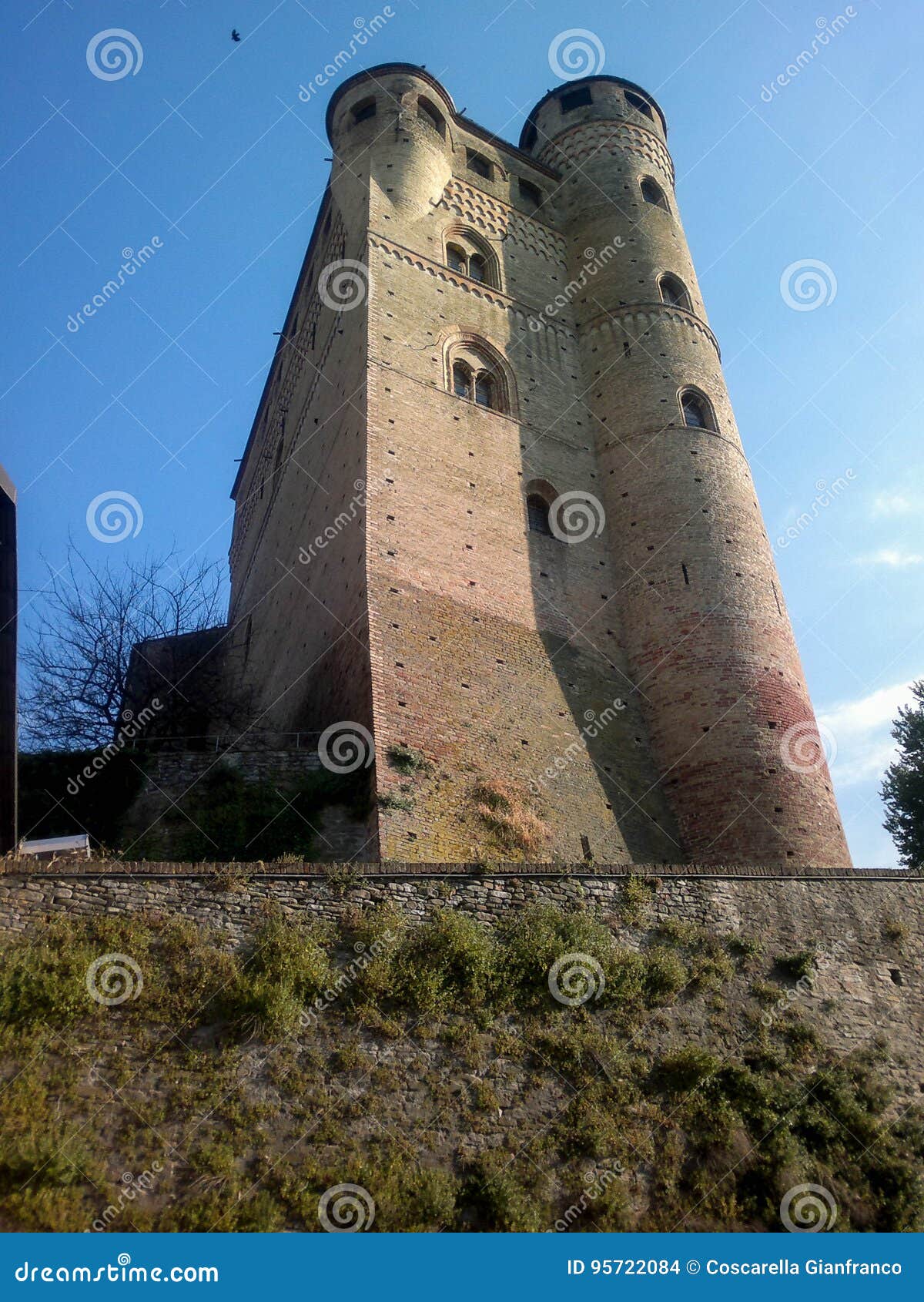 Castle of Serralunga D& X27;Alba, Piedmont - Italy Stock Photo - Image ...