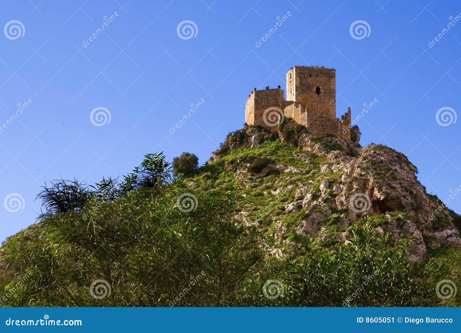Castle of Serravalle stock image. Image of wall, sadness - 8605051