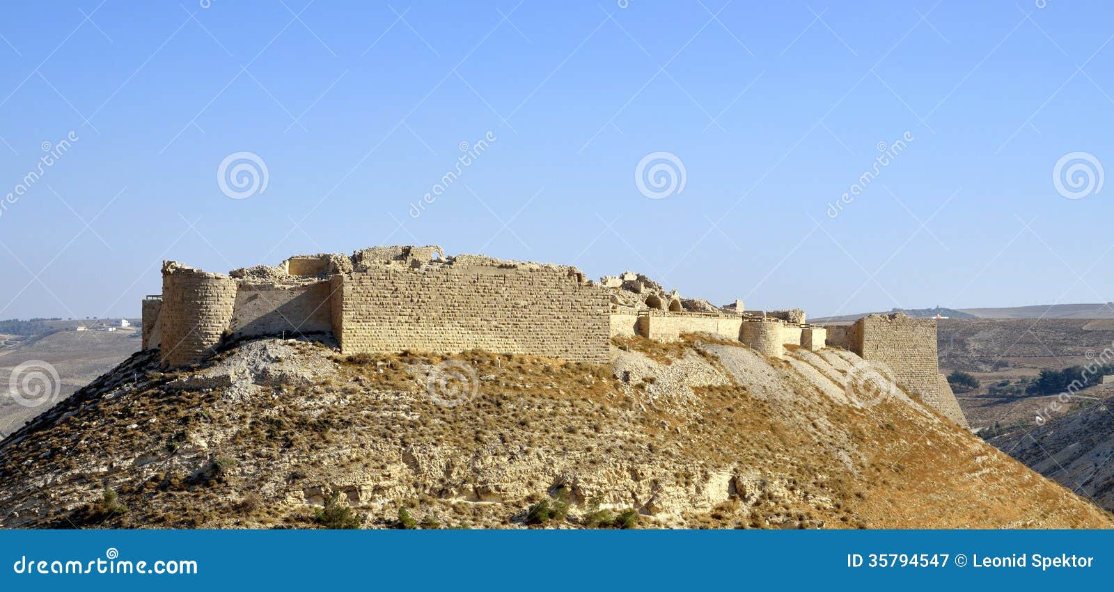 Castle Shobak in Jordan. stock image. Image of famous - 35794547
