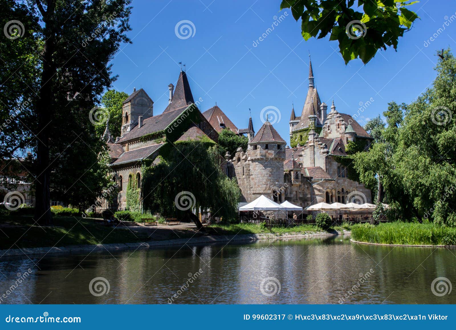 Castle on the shore stock image. Image of turist, park - 99602317