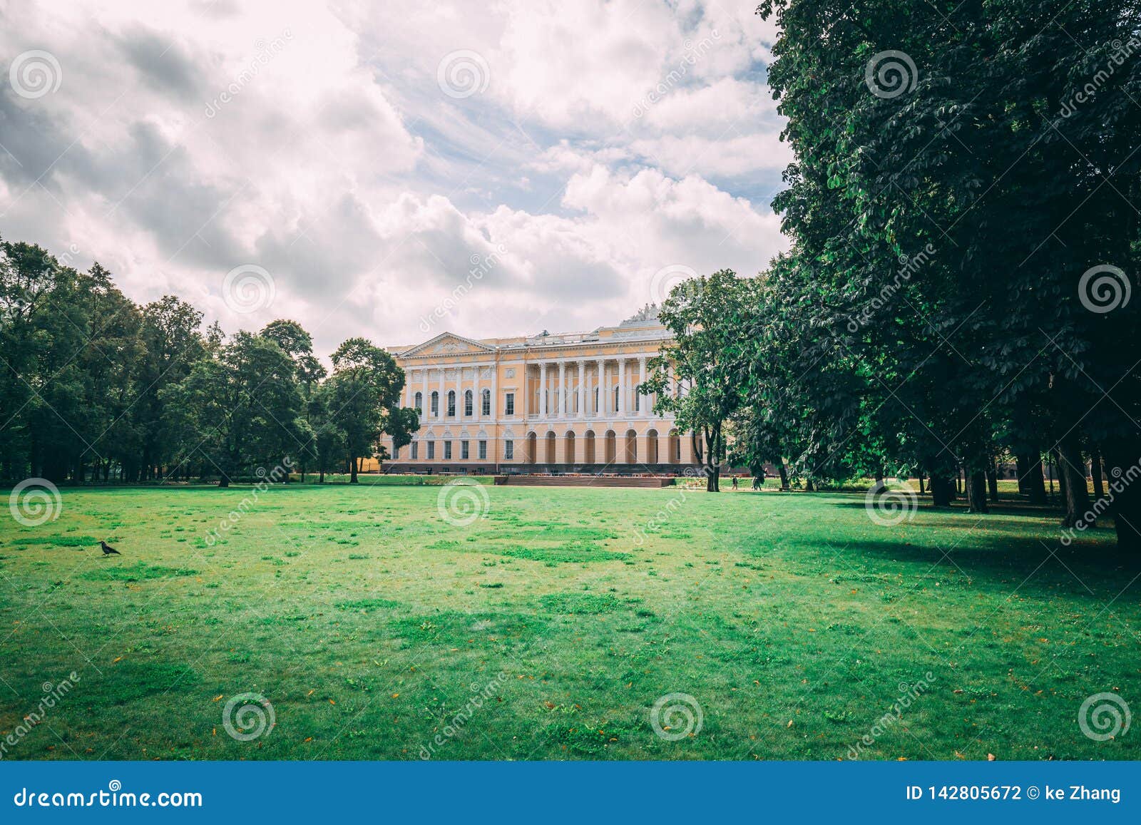 Castle side on green lawn stock photo. Image of tower - 142805672