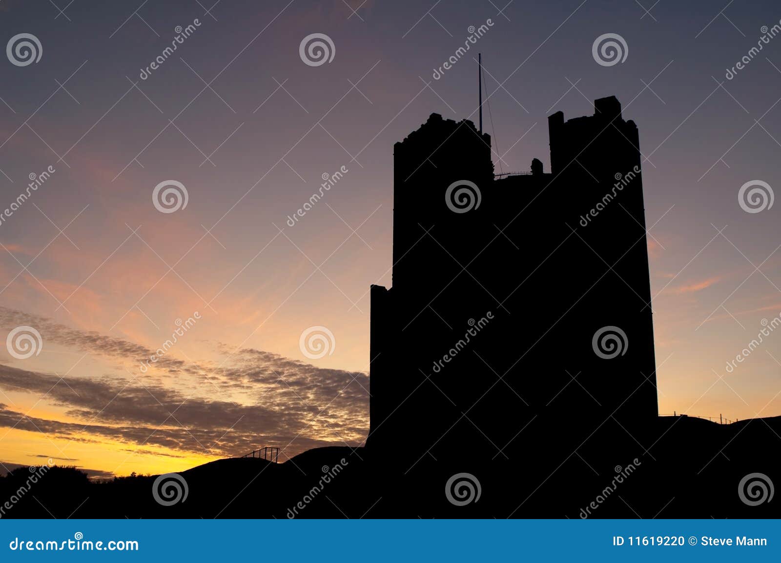 Castle silhouette stock photo. Image of england, fort - 11619220