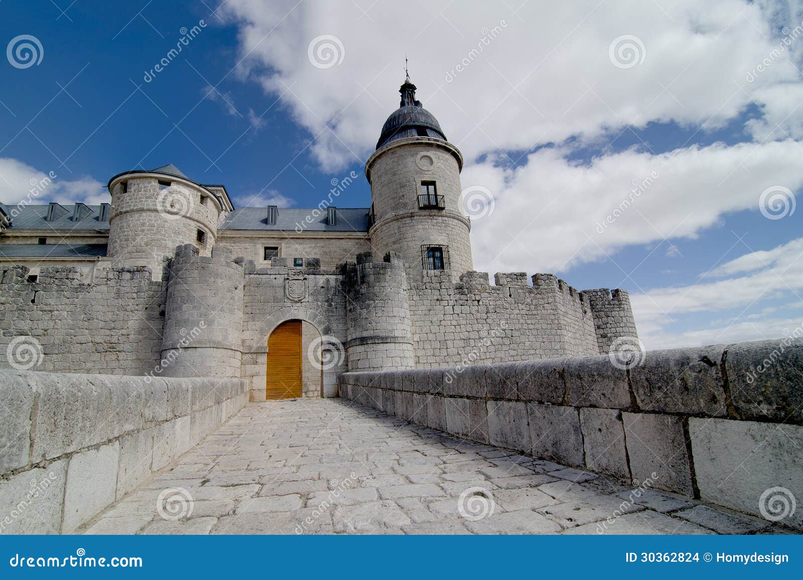 Castle of Simancas, Valladolid Stock Photo - Image of color, historic ...