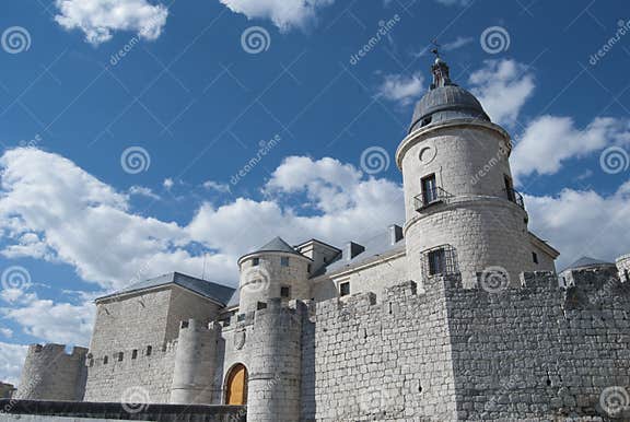Castle of Simancas, Valladolid, Spain Stock Photo - Image of sunny ...