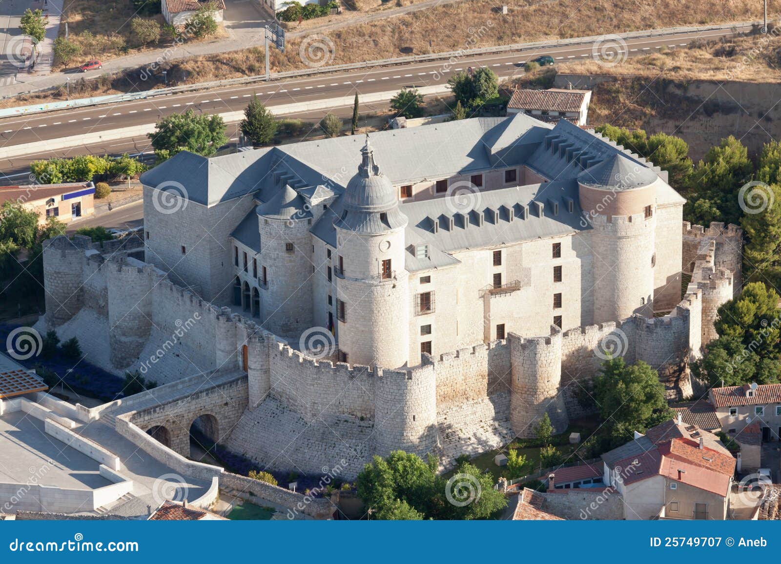 Castle of Simancas in Valladolid, Spain Stock Image - Image of wall ...