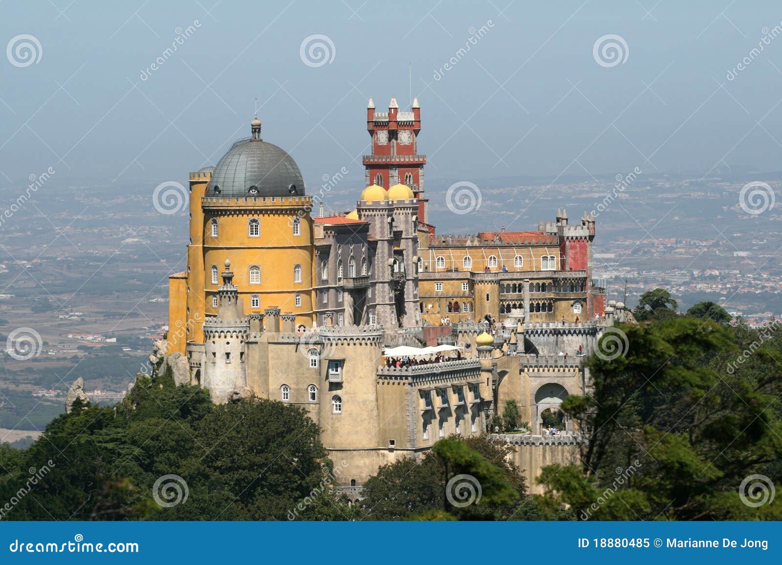 Castle of Sintra stock image. Image of castle, trees - 18880485