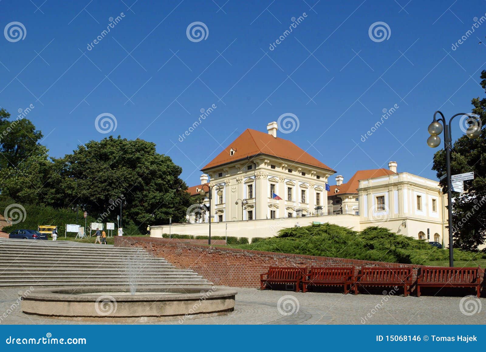 Castle Slavkov stock photo. Image of garden, napoleon - 15068146
