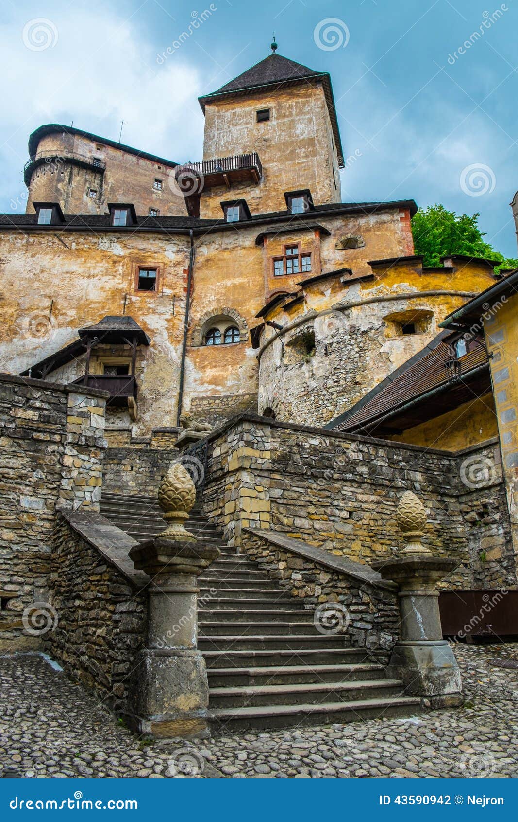Castle in Slovakia stock photo. Image of steps, historic - 43590942