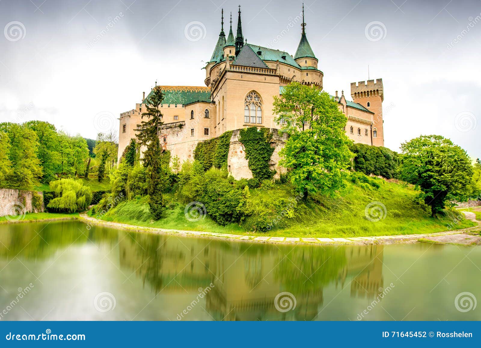 Castle in Slovakia stock photo. Image of green, spring - 71645452