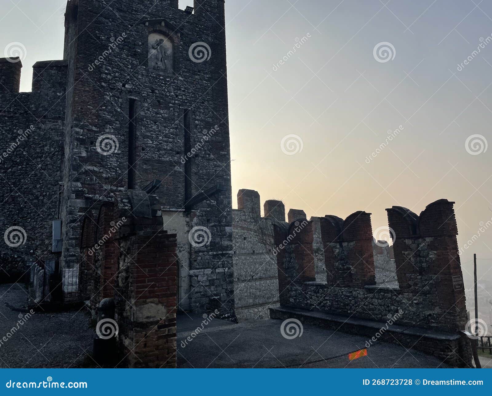 The Castle of Soave a Typical Military Artifact of the Medieval Age ...