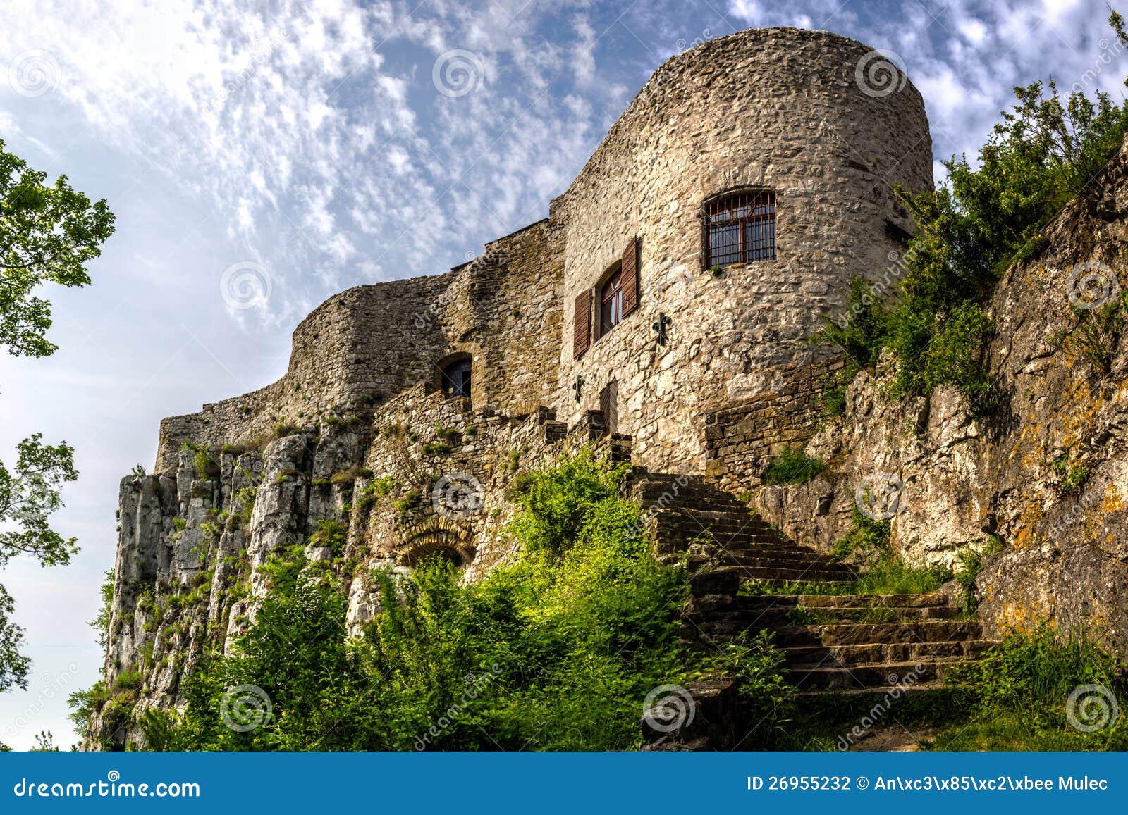 Castle Socerb stock photo. Image of ruins, clouds, fort - 26955232