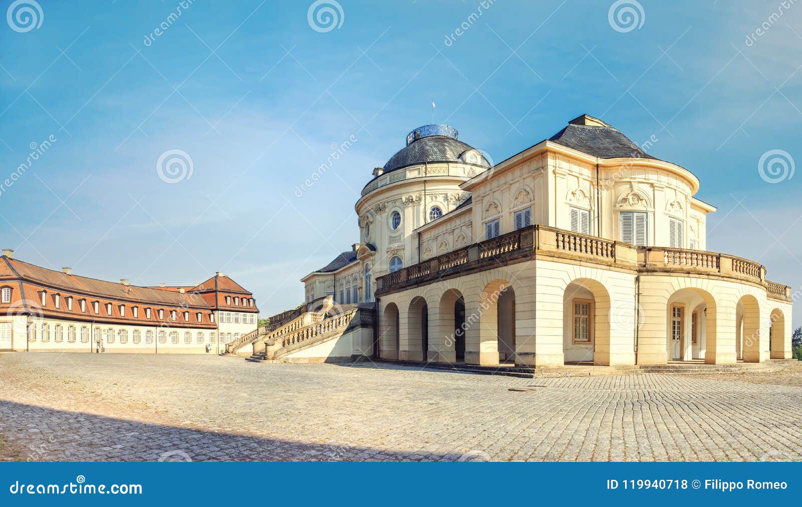 Stuttgart castle Solitude stock photo. Image of history - 119940718
