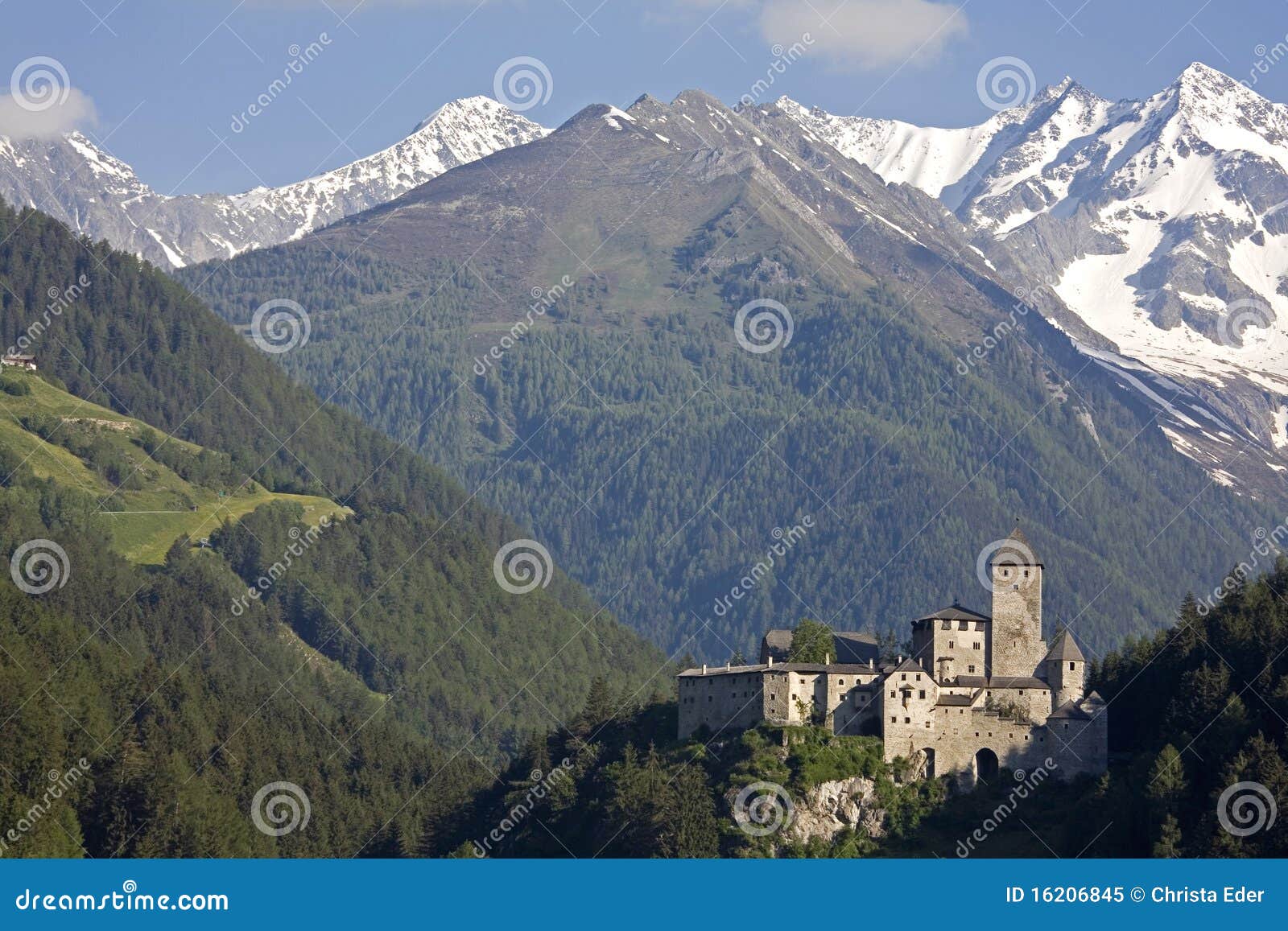 Castle in south tyrolia stock image. Image of vacation - 16206845
