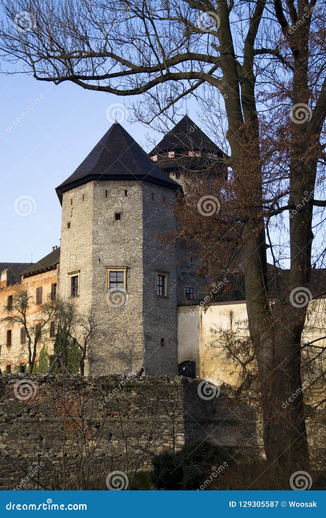 Czech castle Sovinec stock image. Image of tile, medieval - 129305587