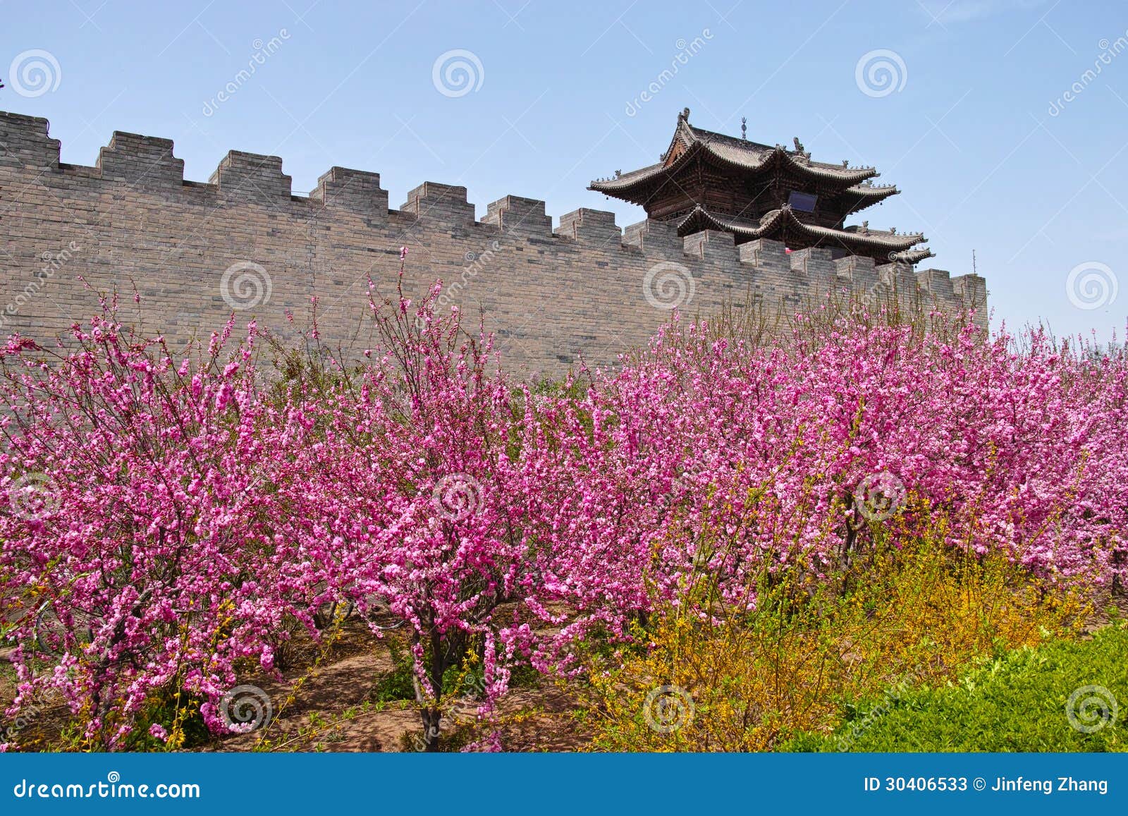 The castle in the spring stock image. Image of castle - 30406533