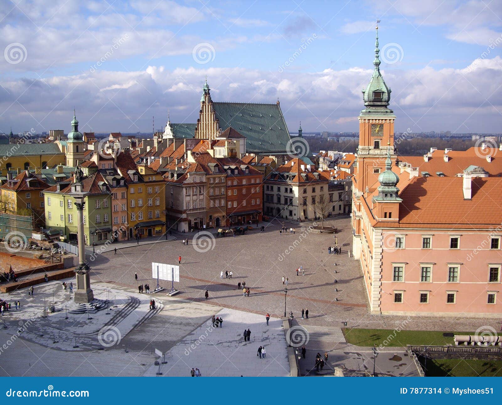 Castle square stock photo. Image of poland, royal, outside - 7877314