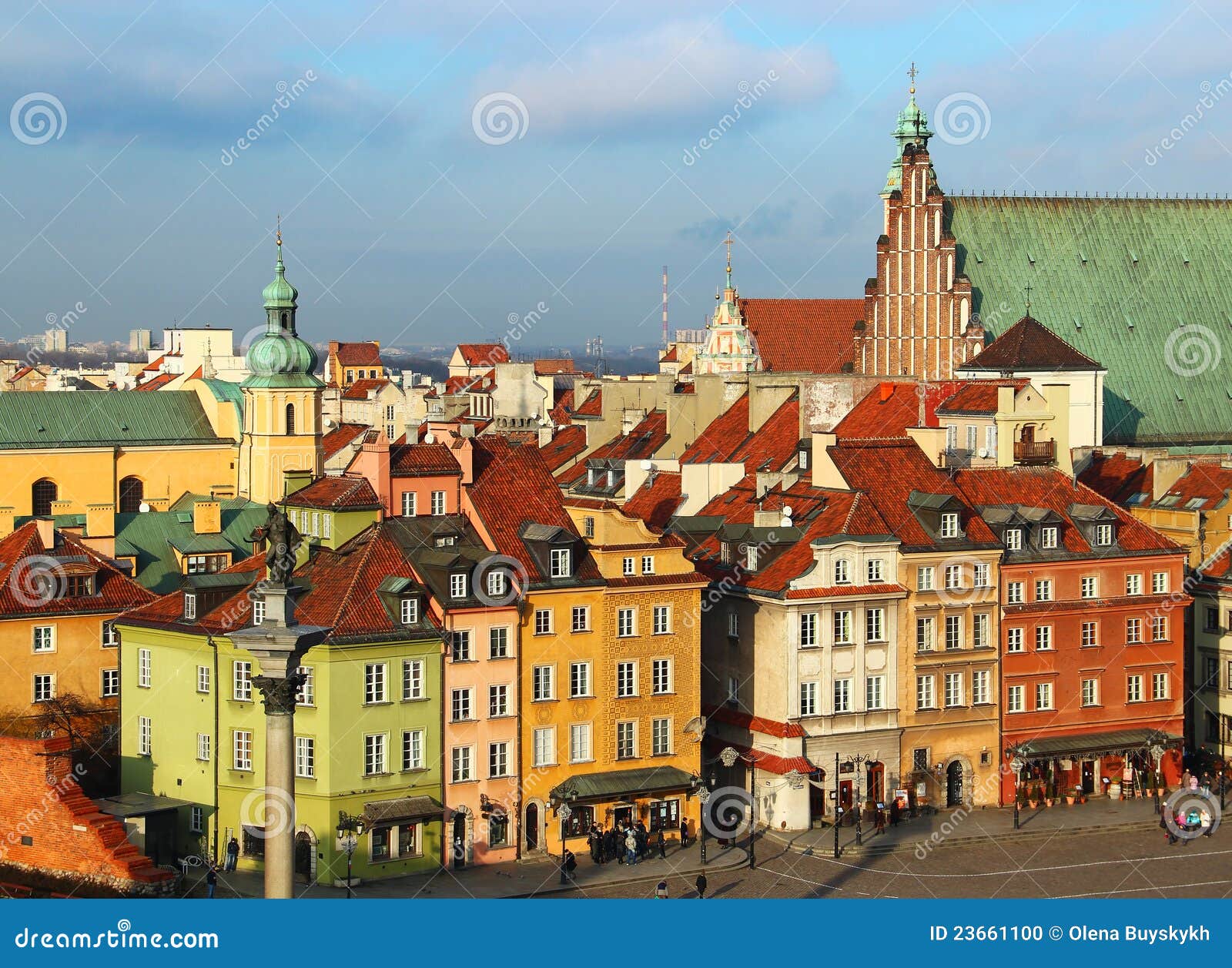 Castle Square, Warsaw, Poland Stock Photo - Image of polska, city: 23661100