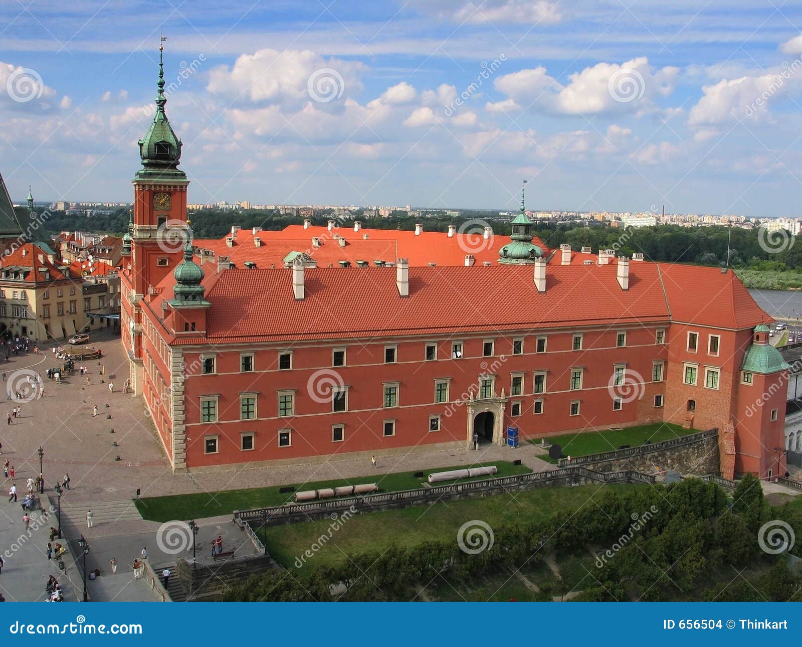 Castle Square in Warsaw, Poland Stock Photo - Image of town, history ...