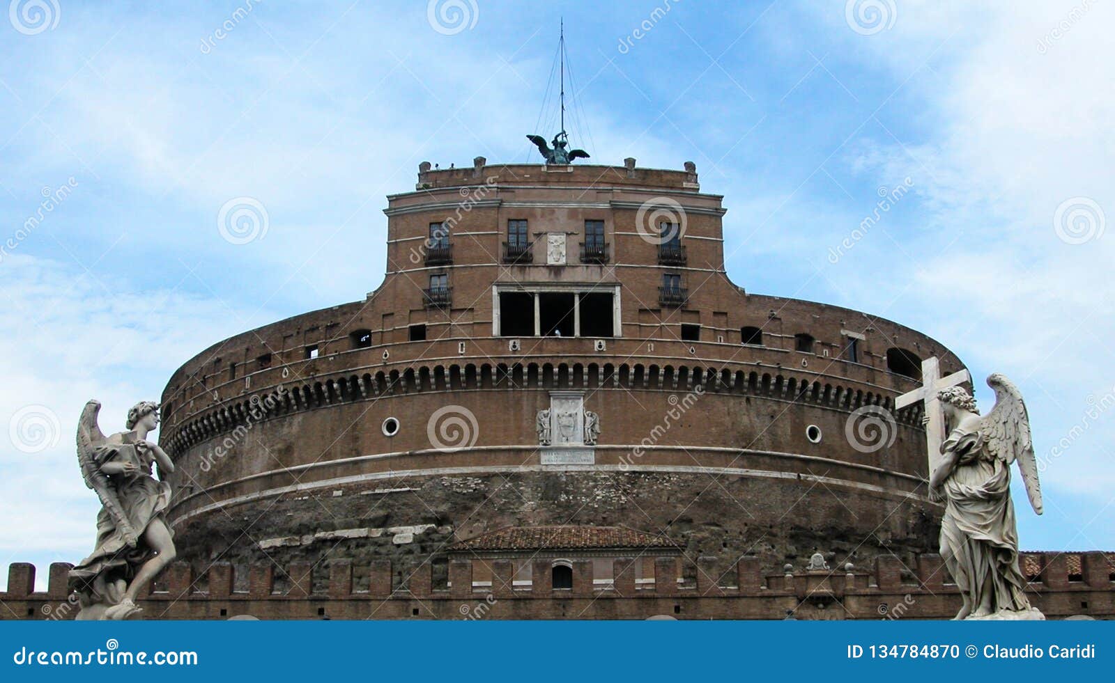 Castle St. Angel in Rome, Italy Stock Photo - Image of famous, history ...