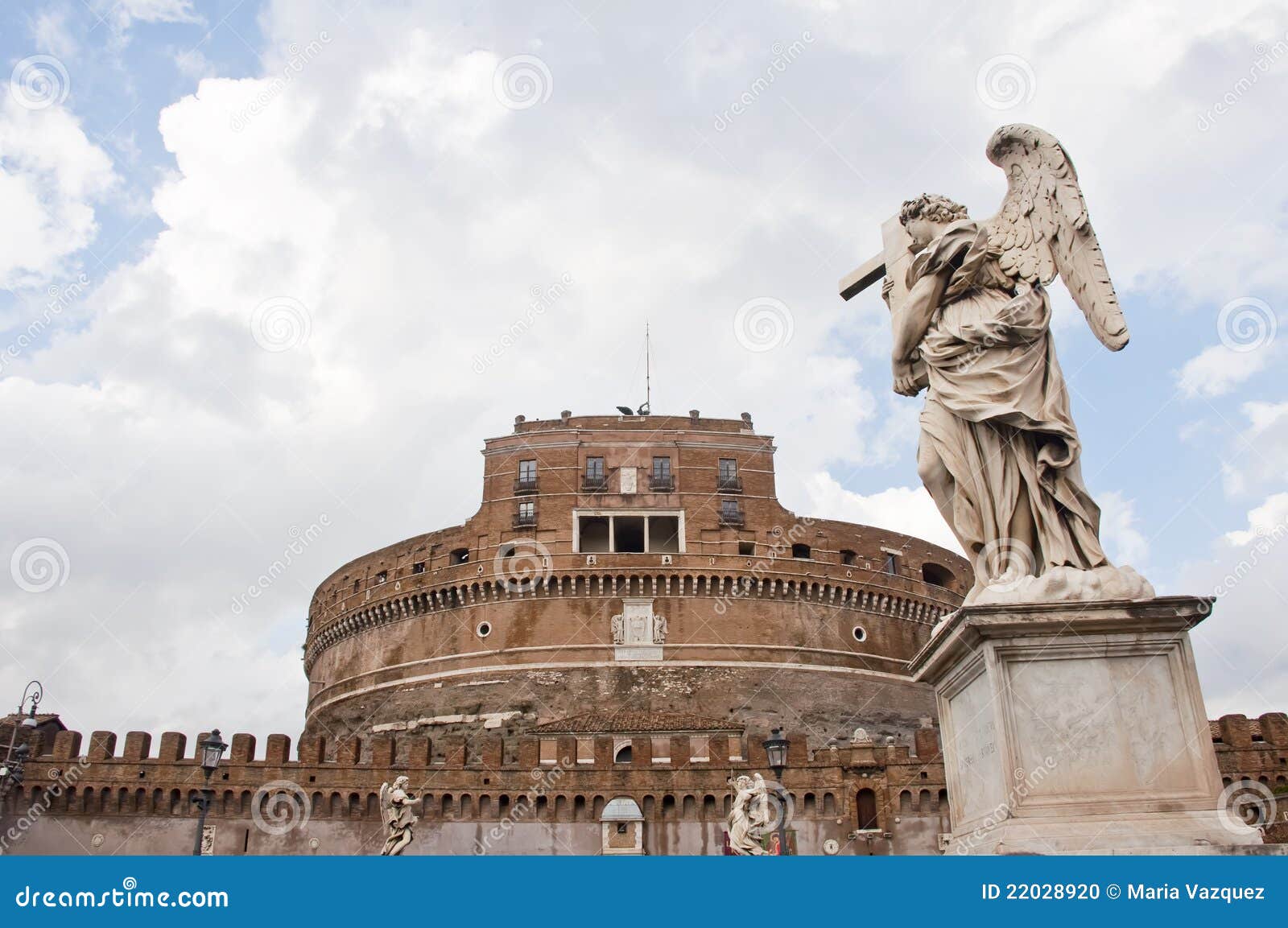 Castle of St. Angelo in Rome Stock Photo - Image of rome, fortress ...