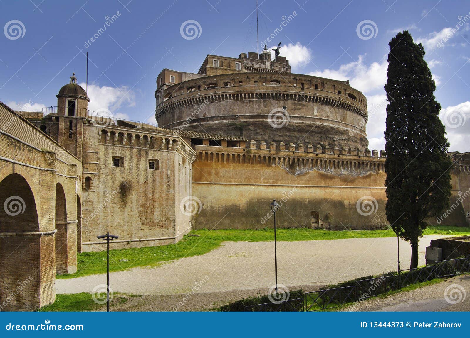 Castle St. Angelo in Rome, Italy Stock Image - Image of statue ...