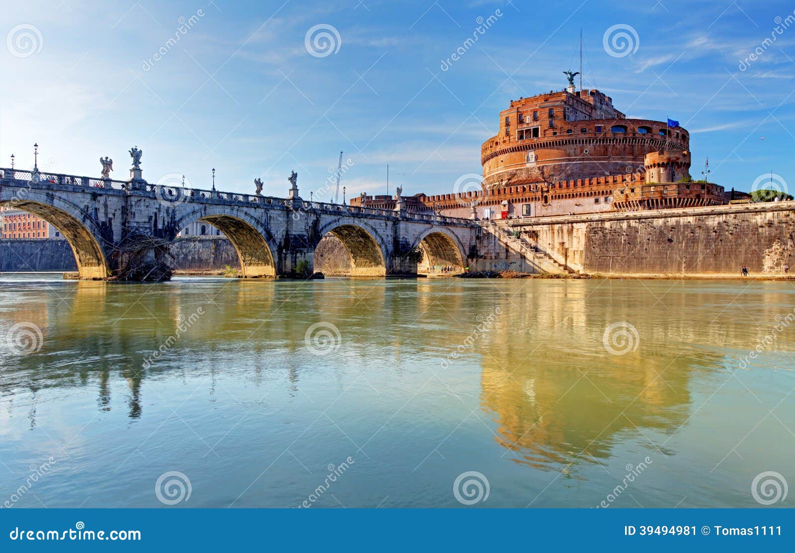 Castle St. Angelo. Rome, Italy Stock Image - Image of castel, ancient ...