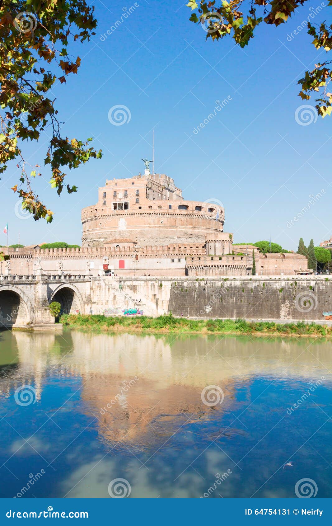 Castle St. Angelo, Rome, Italy Stock Image - Image of castle, ancient ...