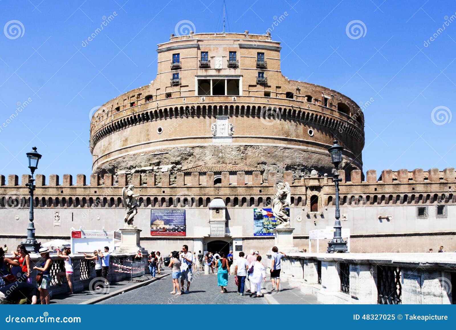 Castle St Angelo Rome Italy Editorial Image - Image of travel, ancient ...