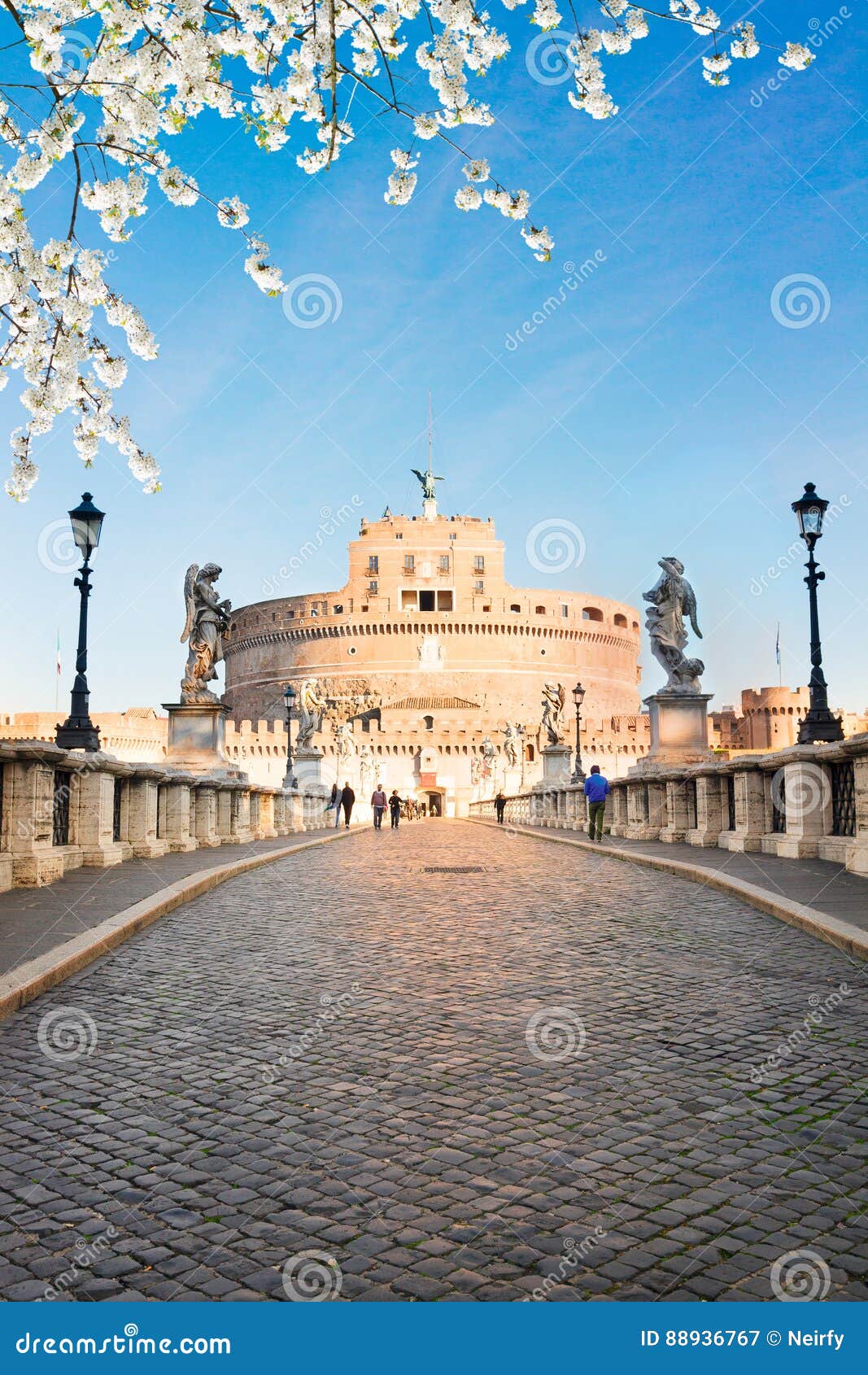Castle St. Angelo, Rome, Italy Editorial Photography - Image of europe ...