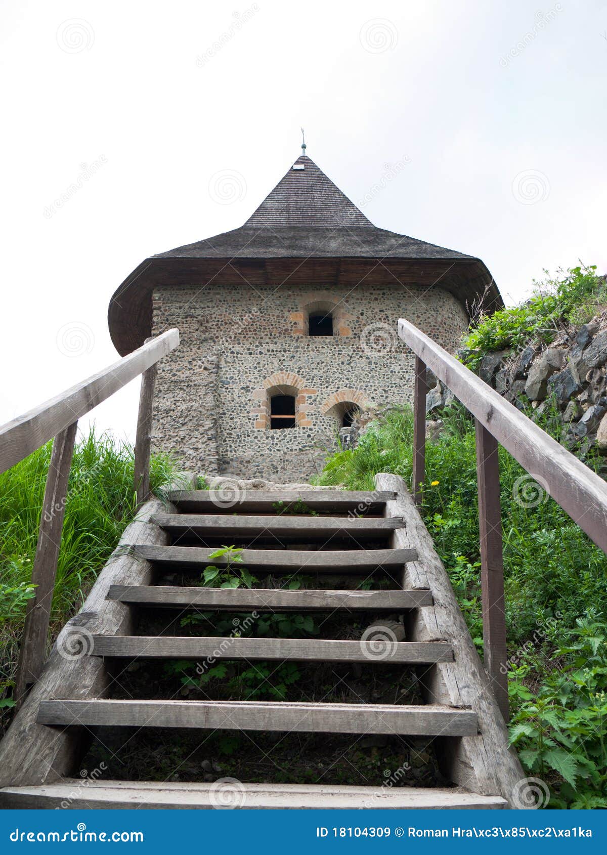 Castle stairs stock image. Image of corridor, grass, europe - 18104309