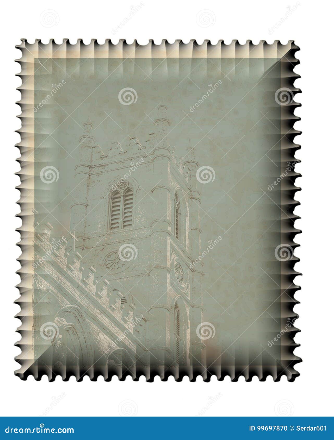Castle stamp stock photo. Image of citadel, tower, medieval - 99697870