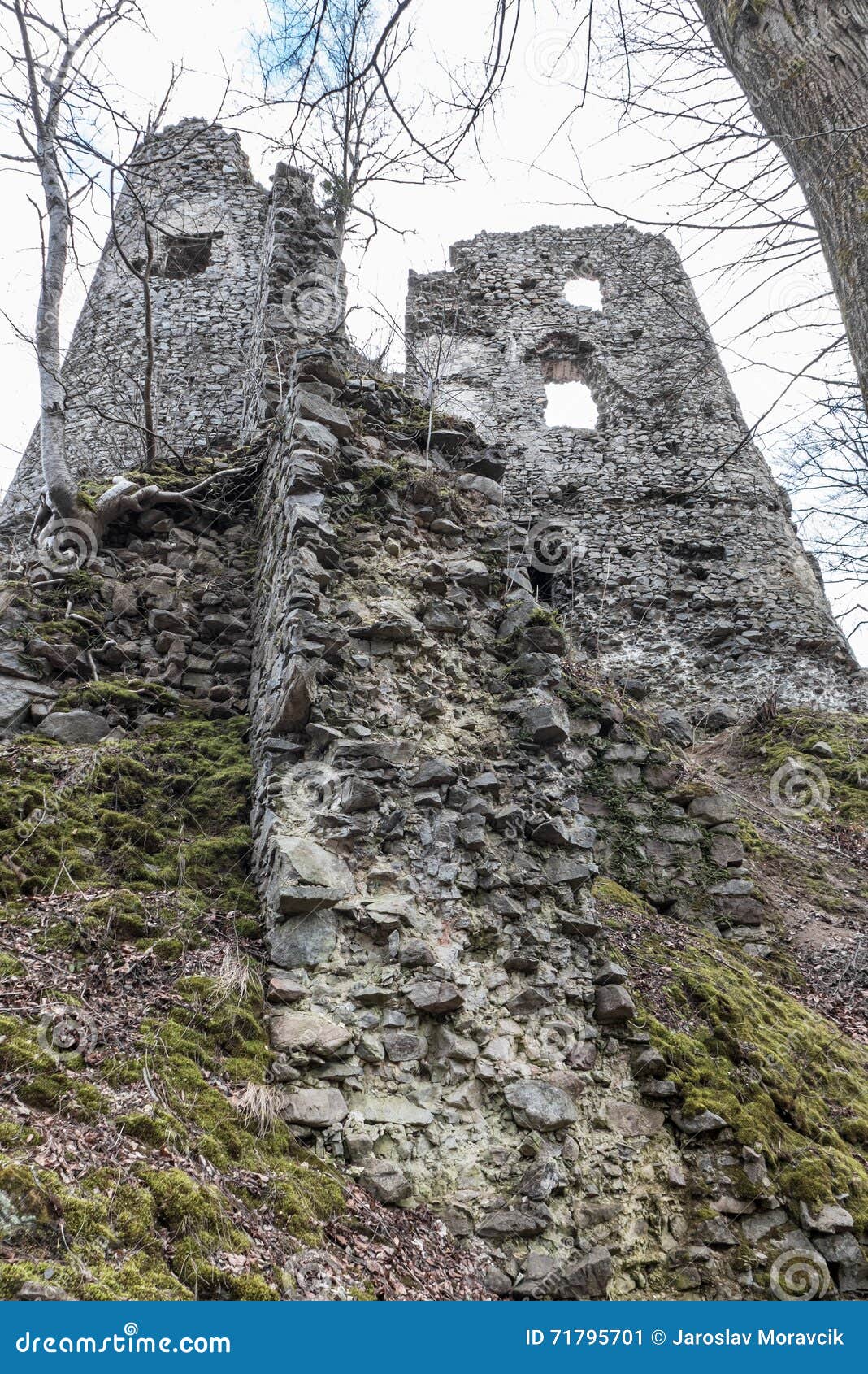 Castle STARY HRAD, Slovakia Stock Image - Image of slovakia, wall: 71795701