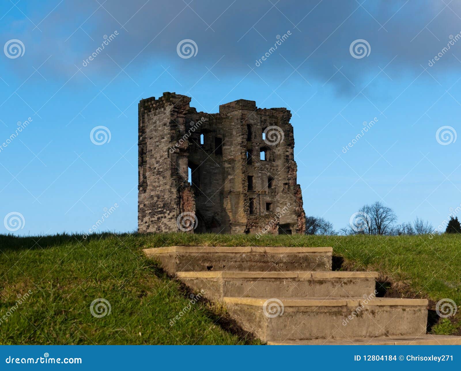 Castle Steps stock photo. Image of isolated, english - 12804184