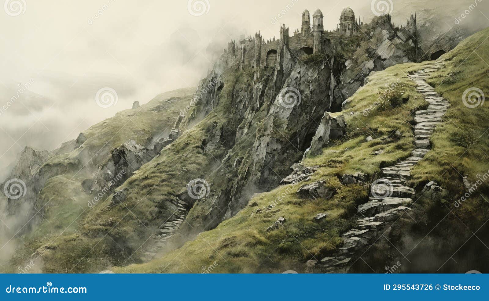 Castle Steps: a Realistic Landscape Painting Inspired by John Howe ...