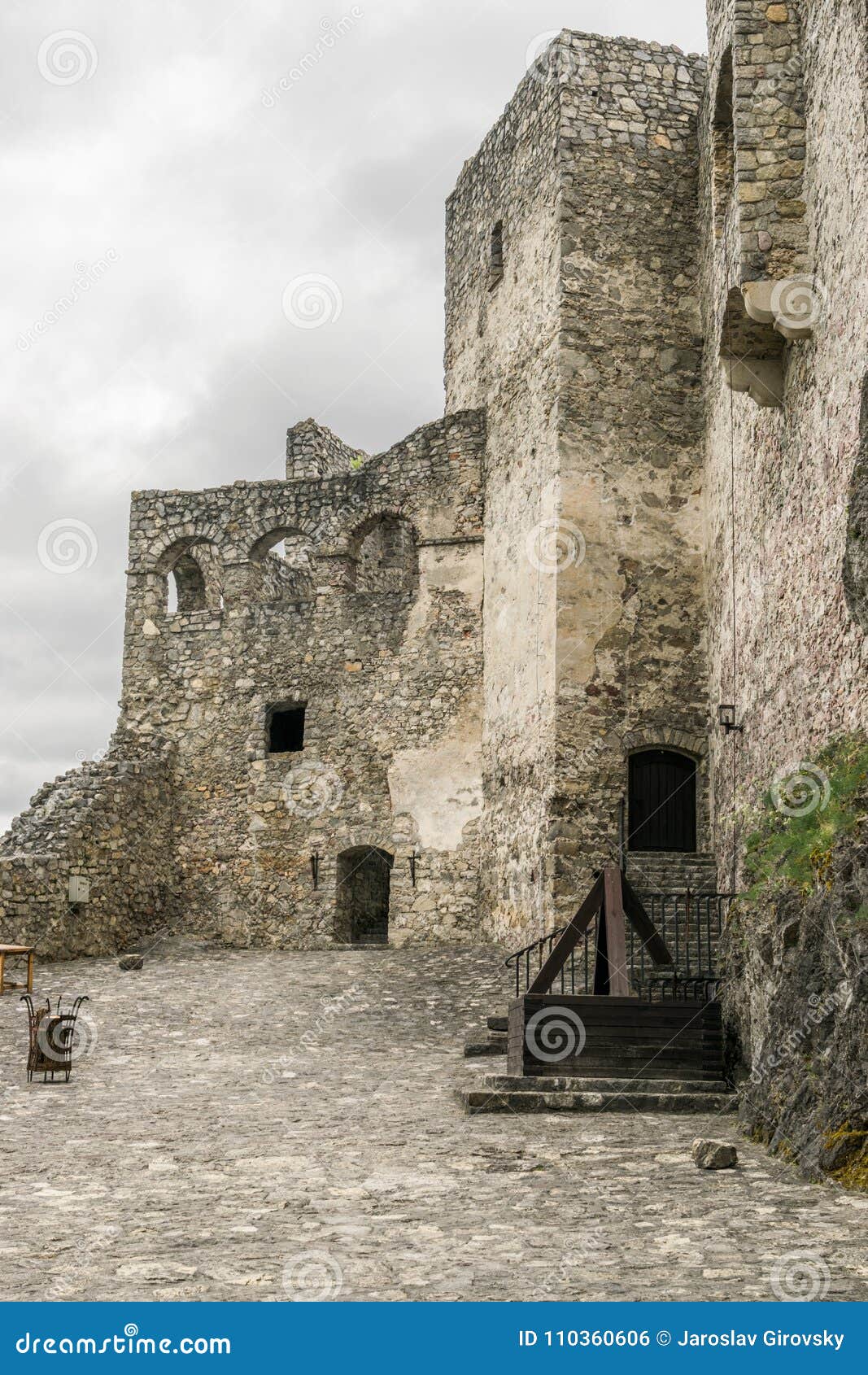 Castle yard stock photo. Image of slovak, castle, travel - 110360606