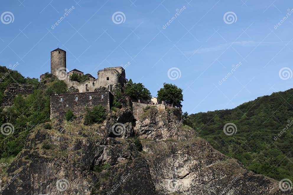 Castle Strekov stock photo. Image of usti, rock, ancient - 19630174